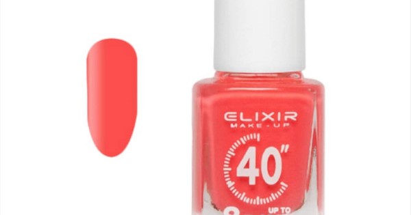 Elixir Nail Polish 40″ & Up to 8 Days 245 Coral Pink - e-Color.gr