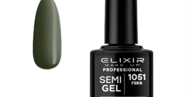 Ημιμόνιμο Βερνίκι Elixir Semi Gel Uv&Led 1051 Fern 8ml - e-Color.gr