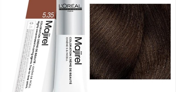 Βαφή L'Oreal Majirel 5.35 Καστανό Ανοιχτό Ντορέ Ακαζού 50ml - e-Color.gr