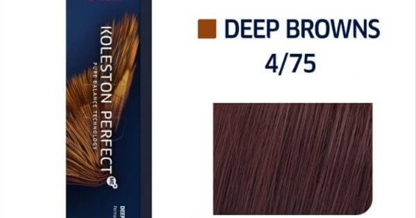 Βαφή Wella Koleston Perfect 4/75 Καστανό Καφέ Μαονί 60ml - e-Color.gr